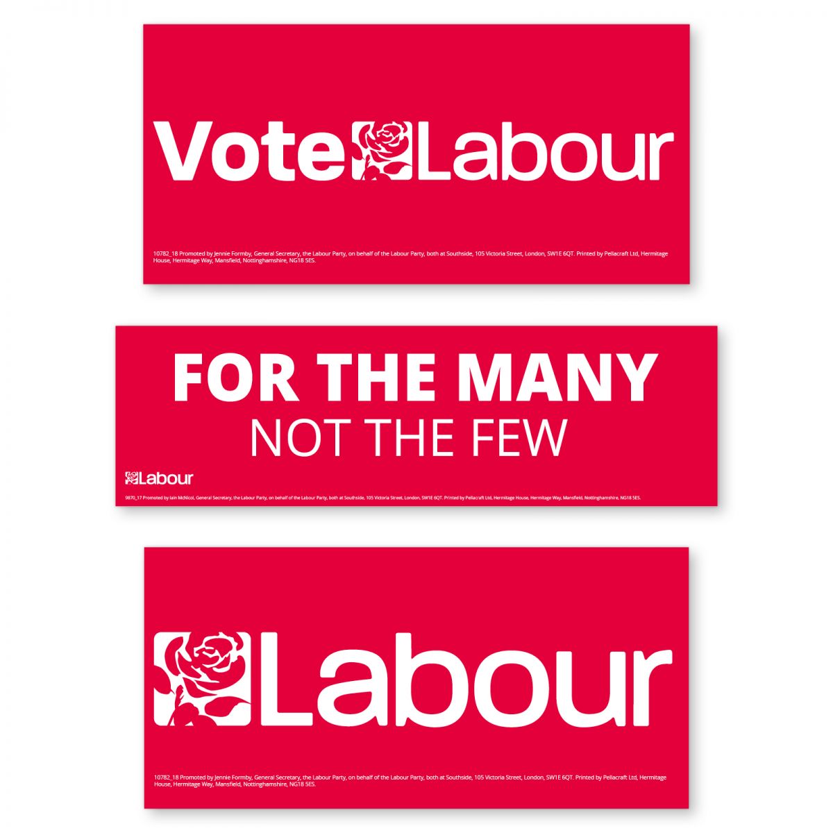 Labour Window Stickers | Labour Shop