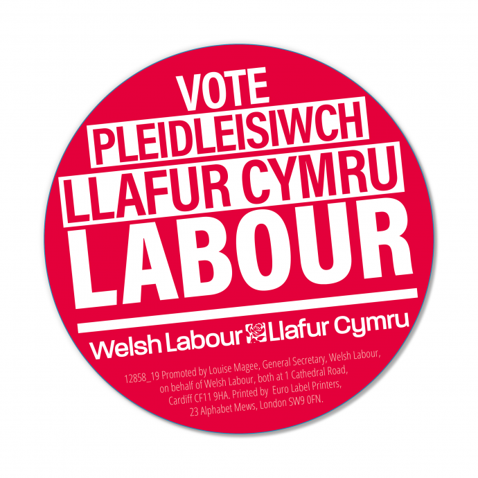 Welsh Vote Labour stickers | Labour Shop