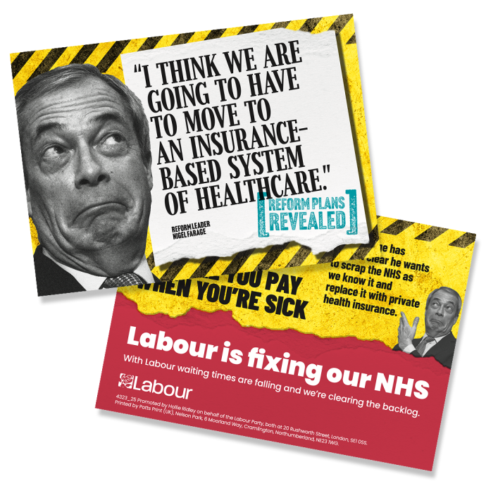 NHS Warning: Reform Plan To Make You Pay When You're Sick leaflet ...