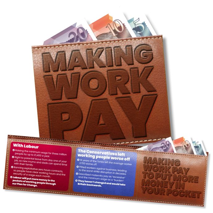 Making Work Pay leaflet | Labour Shop