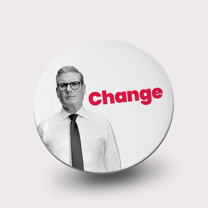 Keir Starmer Change Badge | Labour Shop