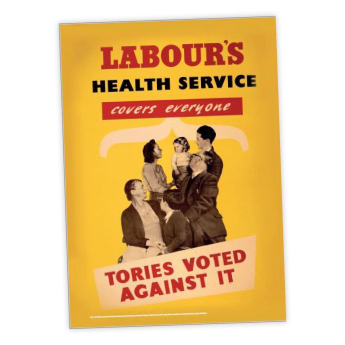 Labour's Health Service Covers Everyone A3 Poster | Labour Shop